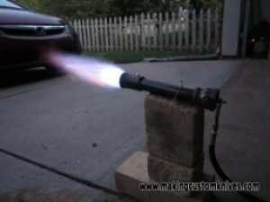 Homemade Gas Forge Burner - HomemadeTools.net
