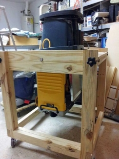 Homemade Mobile Woodworking Stand - HomemadeTools.net