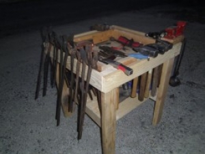 Homemade Hammer and Tool Table - HomemadeTools.net