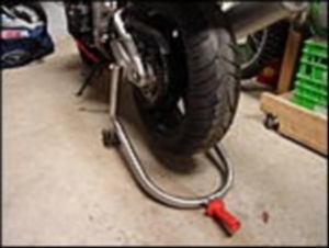 Homemade Motorcycle Stand - HomemadeTools.net