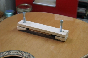 Homemade Guitar Bridge Clamp - HomemadeTools.net