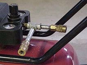 Homemade Dual Hose Compressor Manifold - HomemadeTools.net