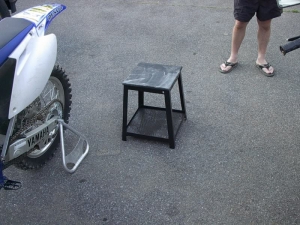 Homemade Motorcycle Stand - HomemadeTools.net