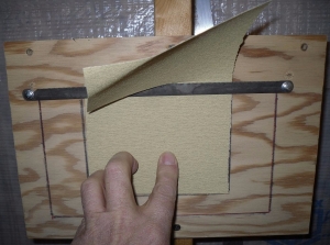 Homemade Sandpaper Cutter - HomemadeTools.net