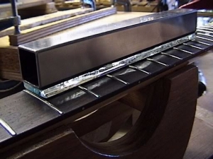 Homemade Fret Leveling Setup - HomemadeTools.net